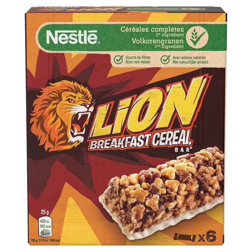 LION Barre de Céréales 6x25g | Croquons la vie