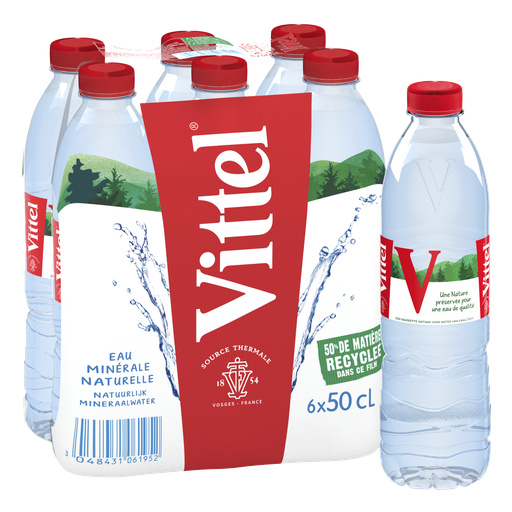 Vittel eau minérale naturelle 6x50cl | Croquons La Vie